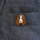 Spaniel Enamel Pin Brooch By The Big Forest | notonthehighstreet.com