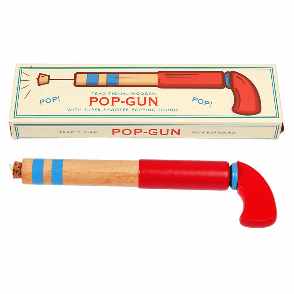 Wooden Pop Gun Toy Traditional Kids Gift By The Wedding of my Dreams