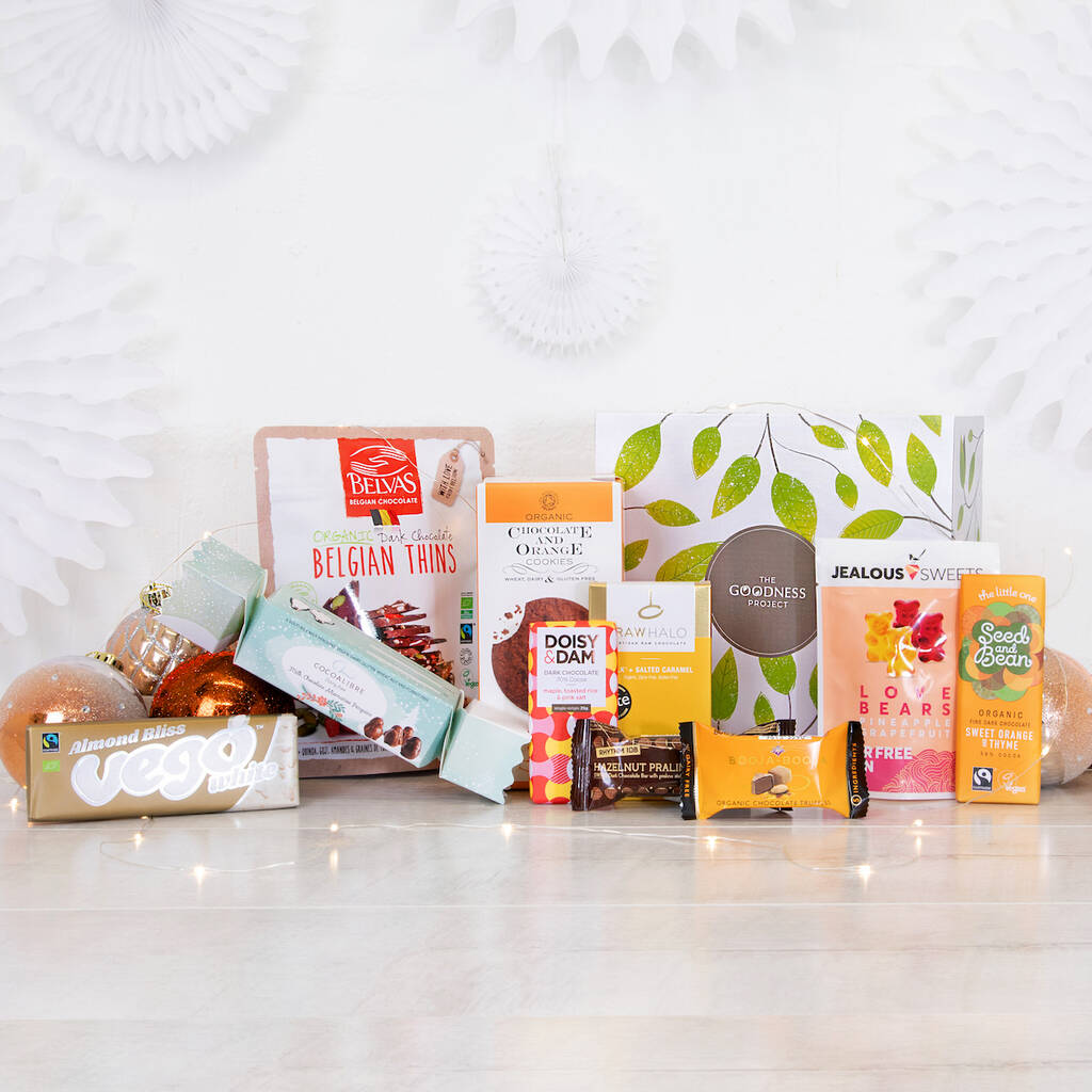 Wonderful Vegan Christmas Treat Hamper Gift Box By The Goodness Project ...