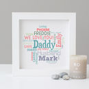 Personalised Dad Daddy Word Art Gift By Hope And Love ...