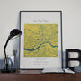 'Where We Start' Abstract Location Map Print By Studio Hop ...