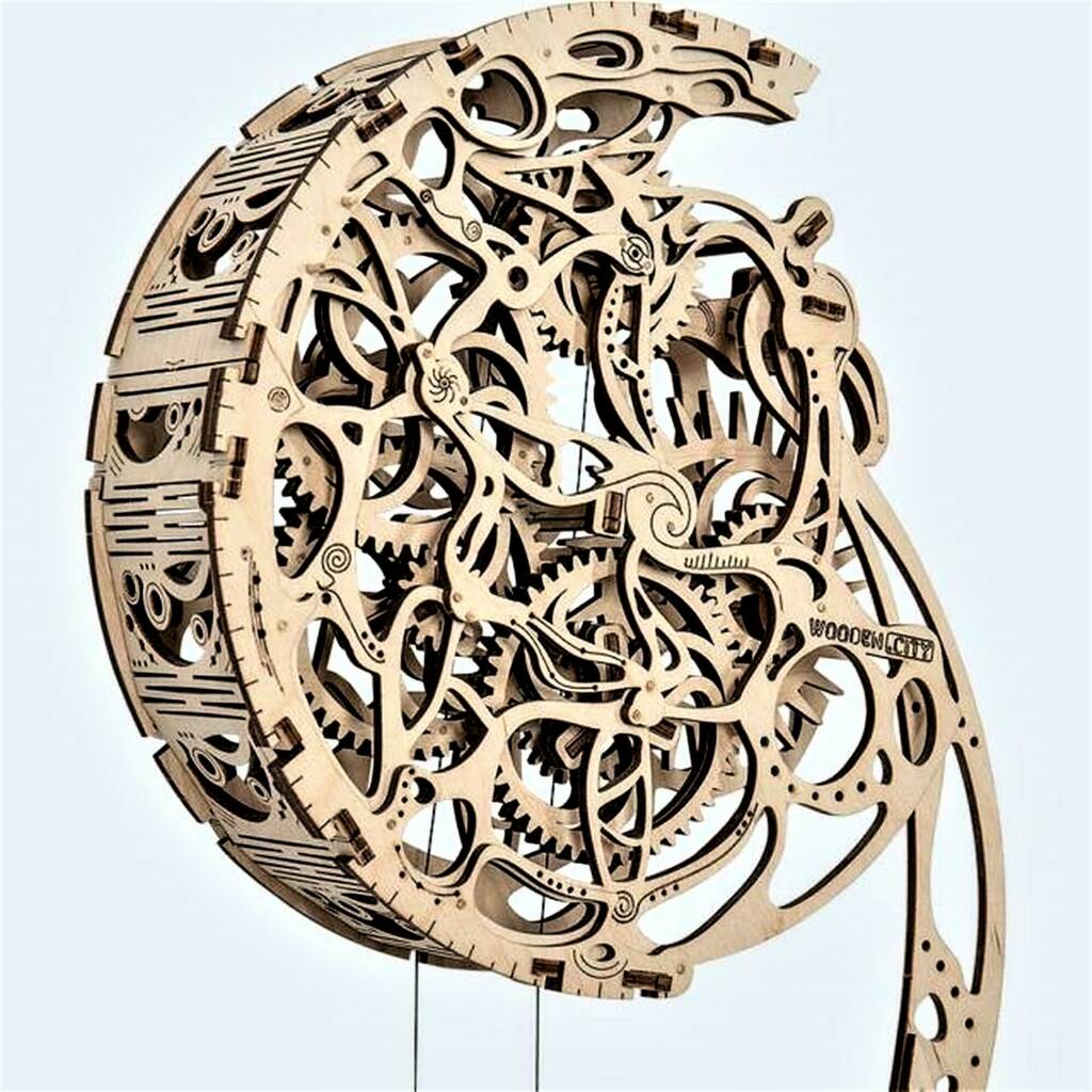 Steampunk Pendulum Clock, Wall Pendulum Clock Kit By Friendly Gifts ...