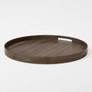 Walnut Large Circular Tray By Lime Lace | notonthehighstreet.com
