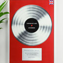 personalised framed disc poster by mixpixie | notonthehighstreet.com