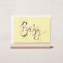 Yellow Baby Geo Card By Lucy Says I Do | notonthehighstreet.com