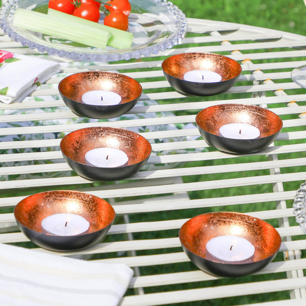 Six Floating Garden Tealight Holders By Dibor | notonthehighstreet.com