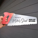 Personalised Shed Metal Saw Sign By A Type Of Design ...