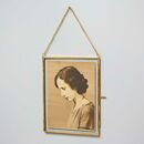 Hanging Glass And Metal Photo Frame By Paper High | notonthehighstreet.com