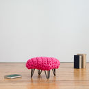 'oberon' Handwoven Yarn Footstool By Perch Upholstery ...