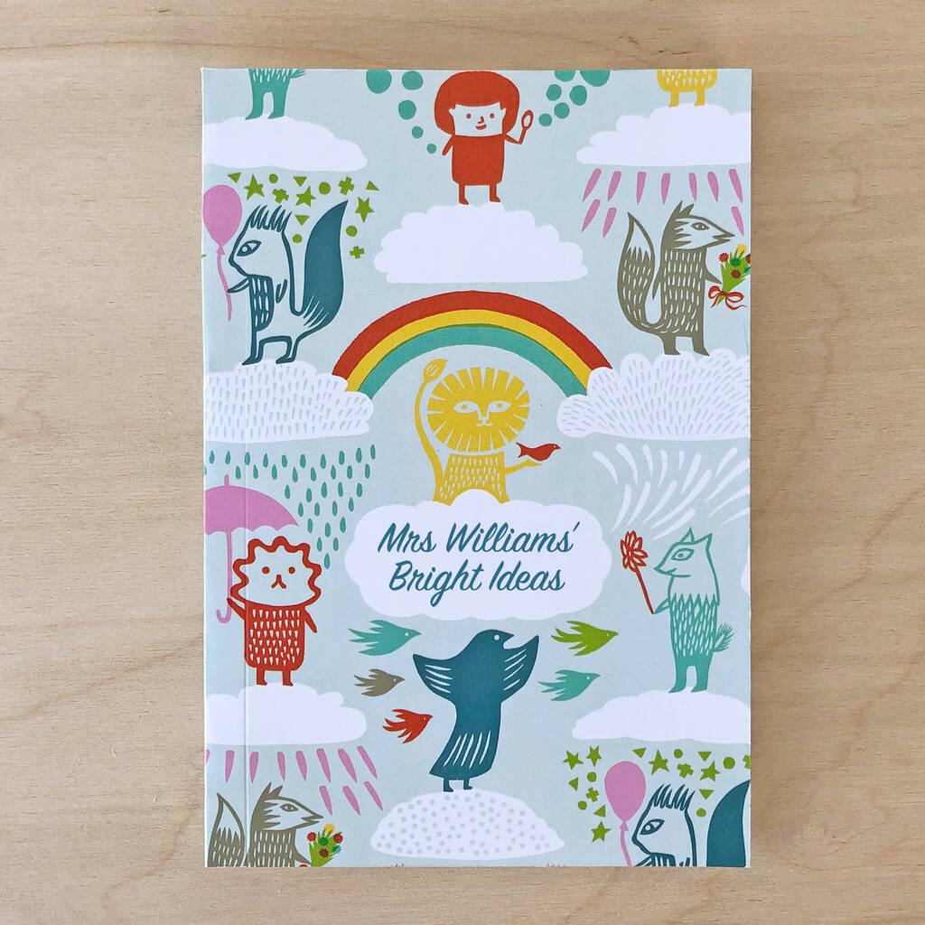 Personalised Rainbow Notebook By Sukie | notonthehighstreet.com
