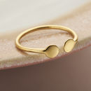 Personalised Disc Open Ring By Posh Totty Designs | notonthehighstreet.com