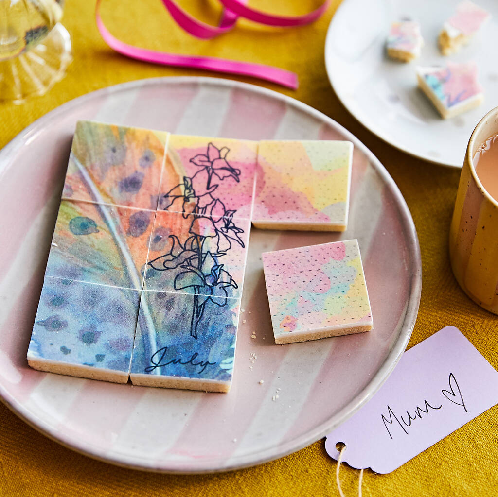 Birth Month Flower Cookie Gift Box, Mother's Day Gift By Velveteen ...