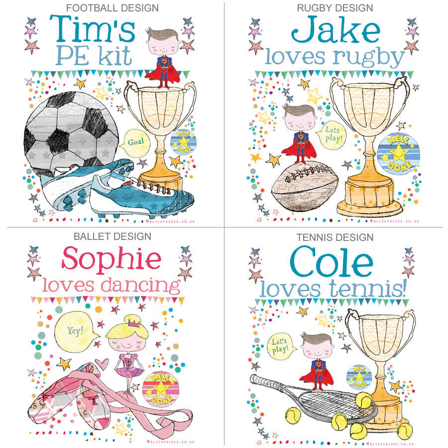 personalised p.e kit bag by alice palace | notonthehighstreet.com