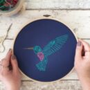 Hummingbird Embroidery Kit By Paraffle Embroidery | notonthehighstreet.com