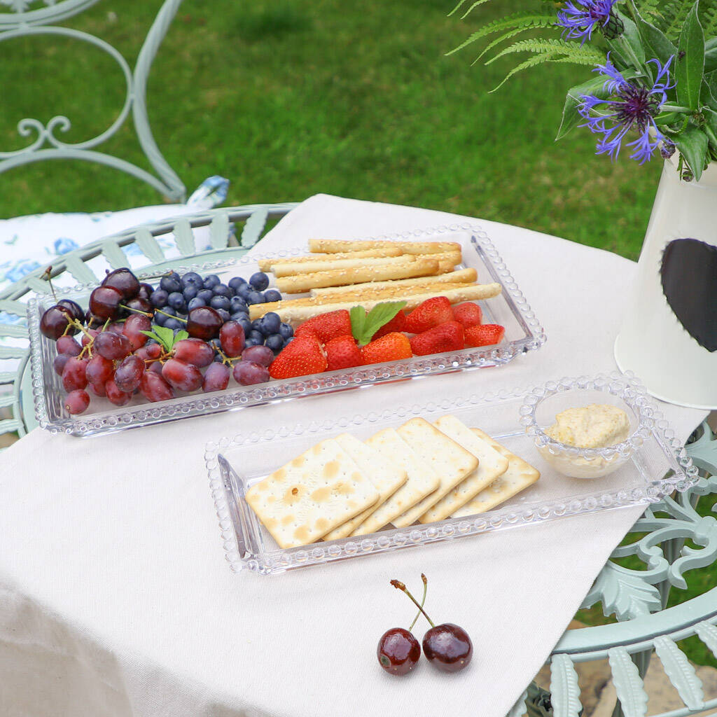 Beaded Glass Serving Plates By Dibor | notonthehighstreet.com