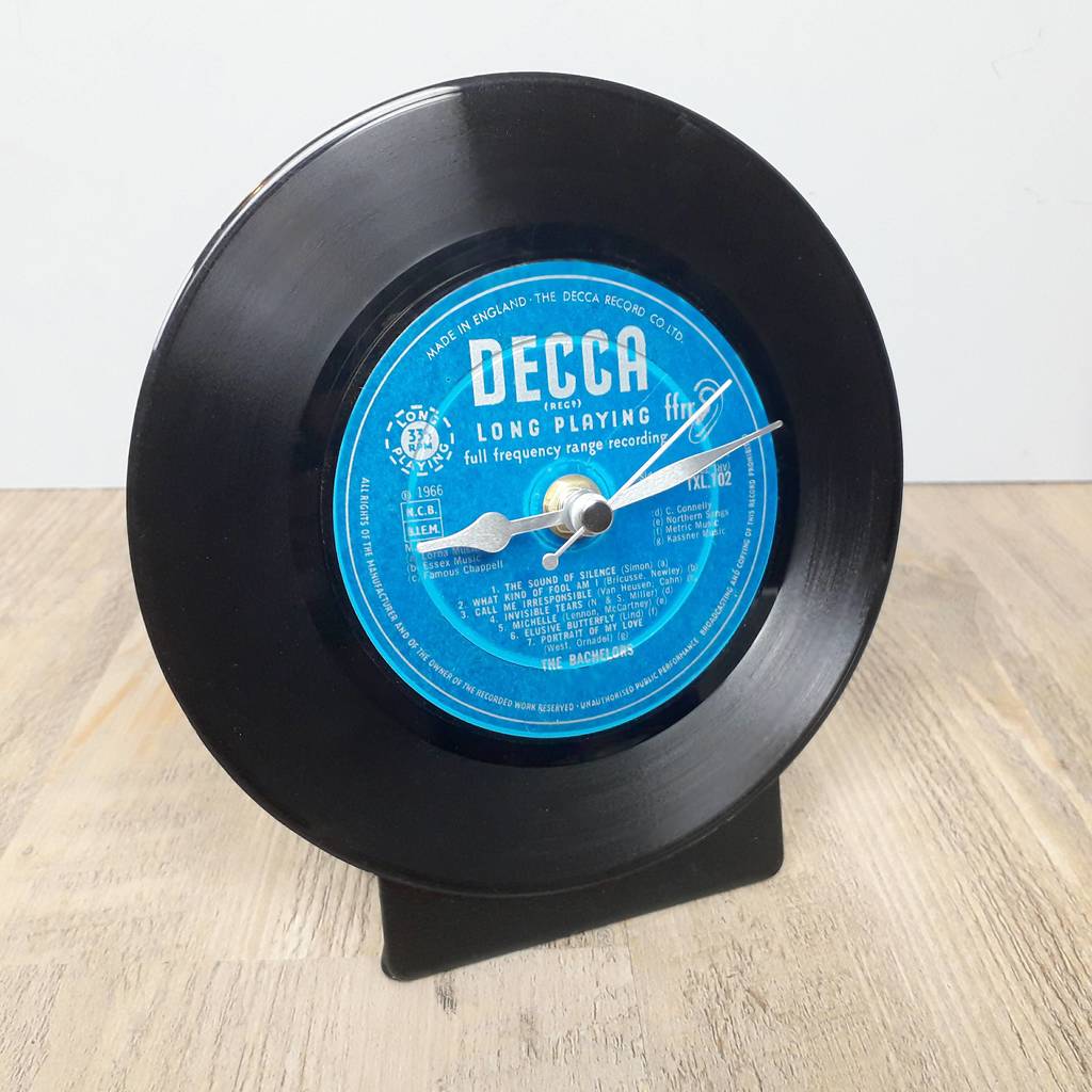 Vinyl Record Wall Desk Clock By Vinyl Village | notonthehighstreet.com