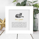 Framed Cat Print For Cat Lovers By Coulson Macleod | notonthehighstreet.com