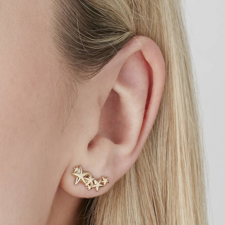 multi star stud earrings by muru talisman | notonthehighstreet.com