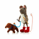 Dog Walker Mouse By Sew Heart Felt | notonthehighstreet.com