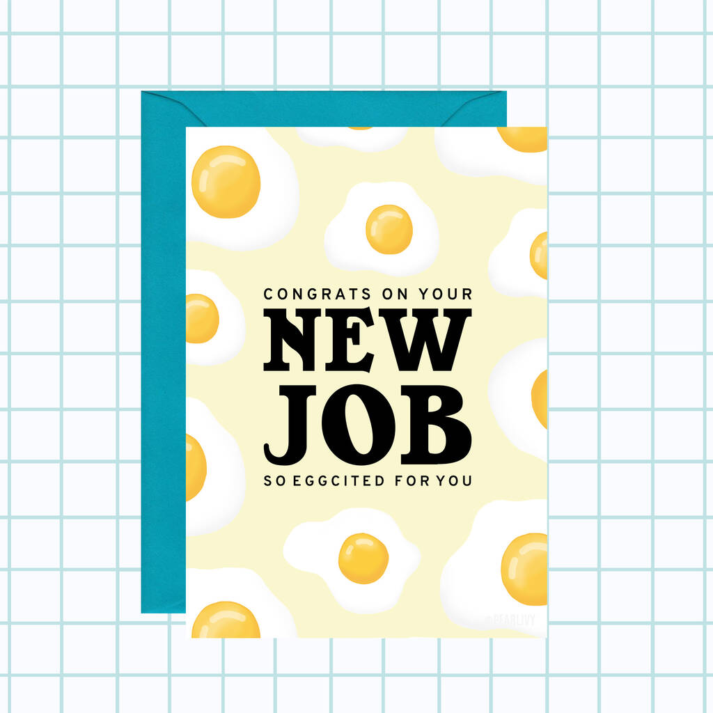 New Job Egg Card By Pearl Ivy | notonthehighstreet.com