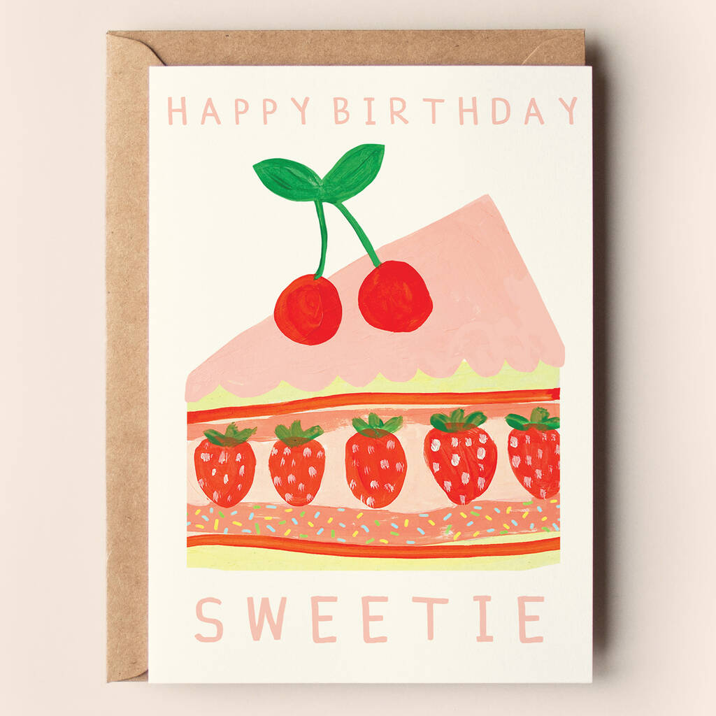 Sweetie Cake Birthday Card By Darcie Olley