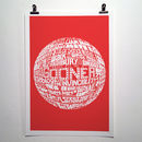 Arsenal Football Club Typography Print By Sketchbook Design ...