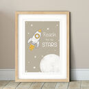Reach For The Stars Art Print By Hunter And Lola | notonthehighstreet.com
