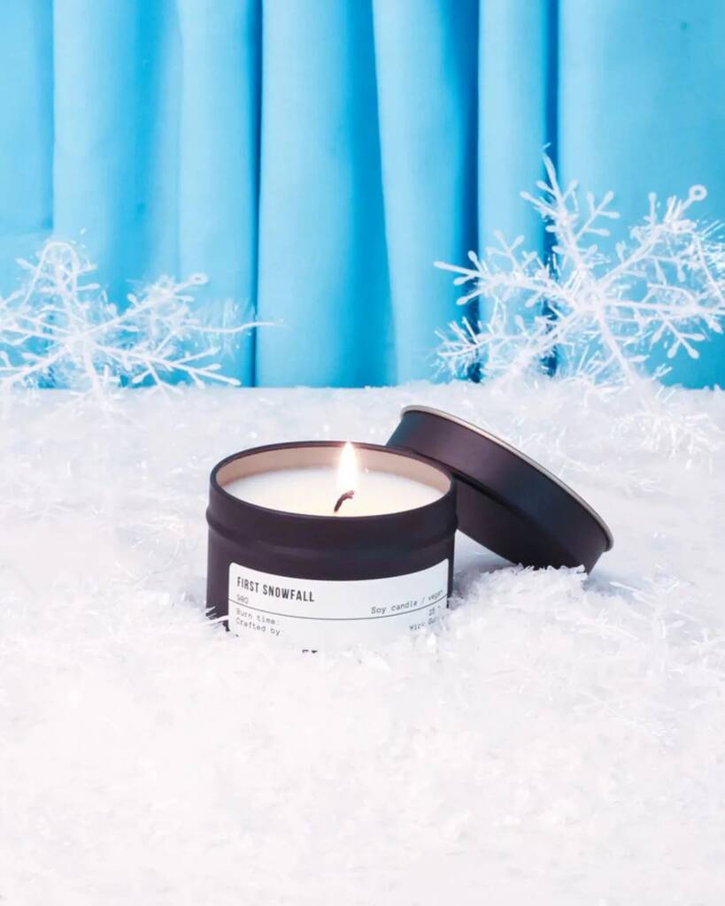 Fresh Snow Scented Candle | Winter Candle By Wick Guru