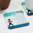 Run Poem Coaster Gift For A Runner By Helena Tyce Designs ...