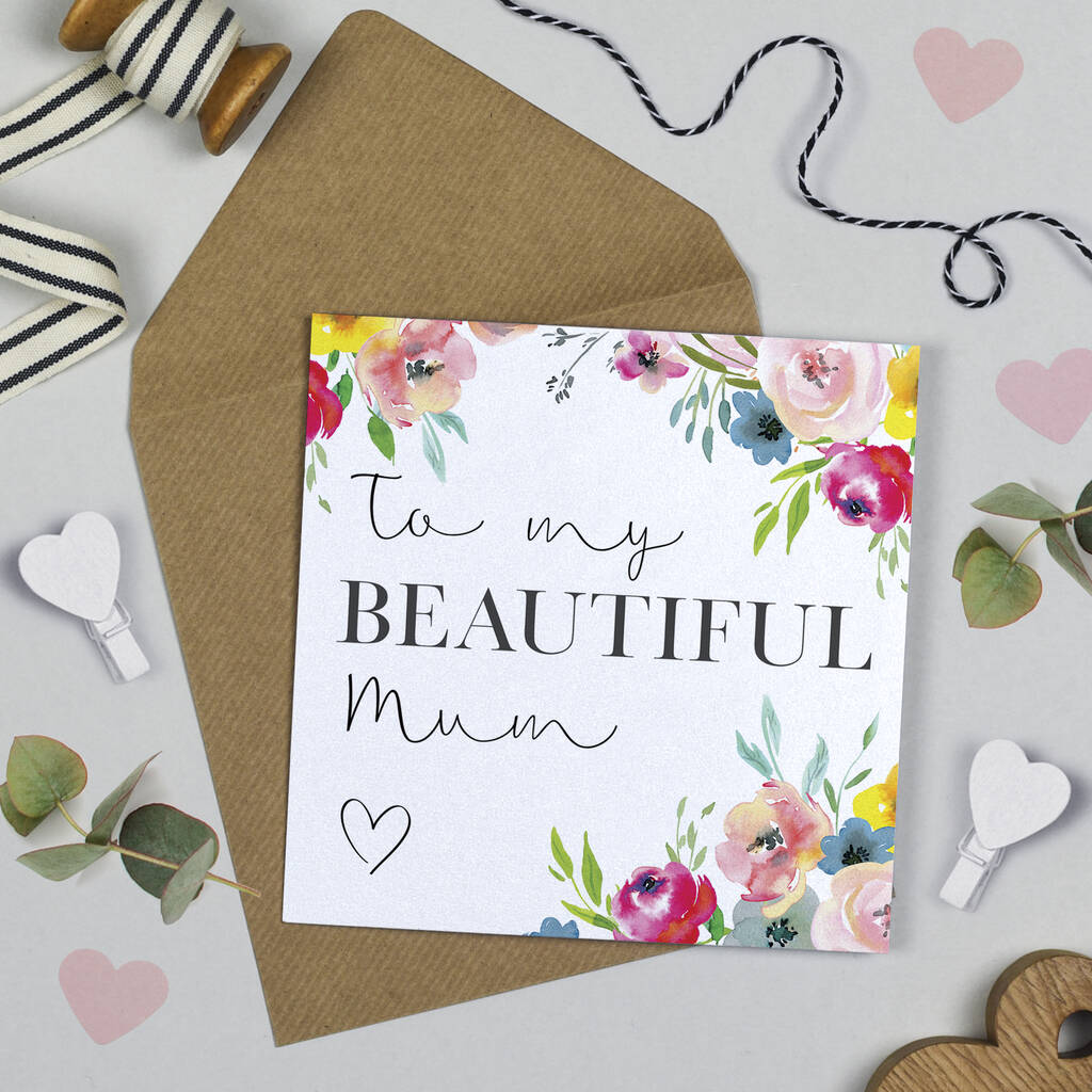 Manhattan 'Beautiful Mum' Card By Michelle Fiedler Design ...