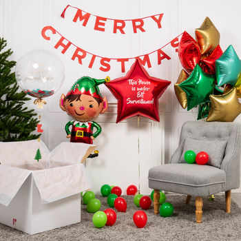 inflated christmas elf party package by bubblegum balloons ...