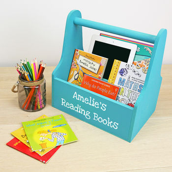 Personalised Kids Book Caddy By Plantabox | notonthehighstreet.com