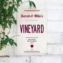 Personalised Vineyard Metal Sign By Delightful Living ...