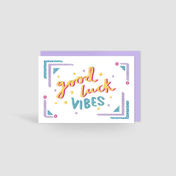 'good Luck Vibes' Card By Jane Katherine Houghton Designs ...