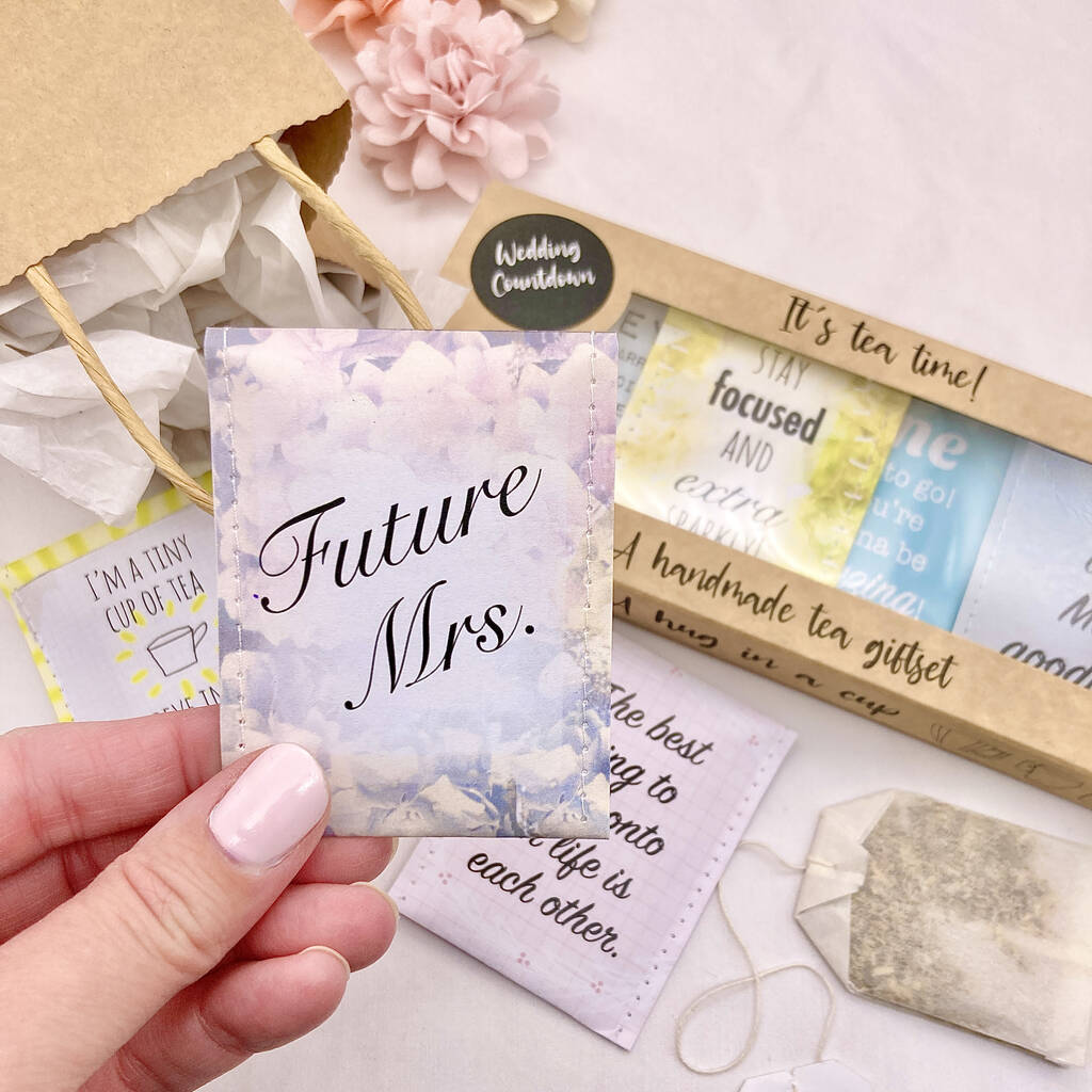 Wedding Countdown Tea Gift Set For Bride By victoria mae designs ...