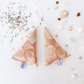 Pair Of Seashells Lavender Trees By Charlotte Macey ...