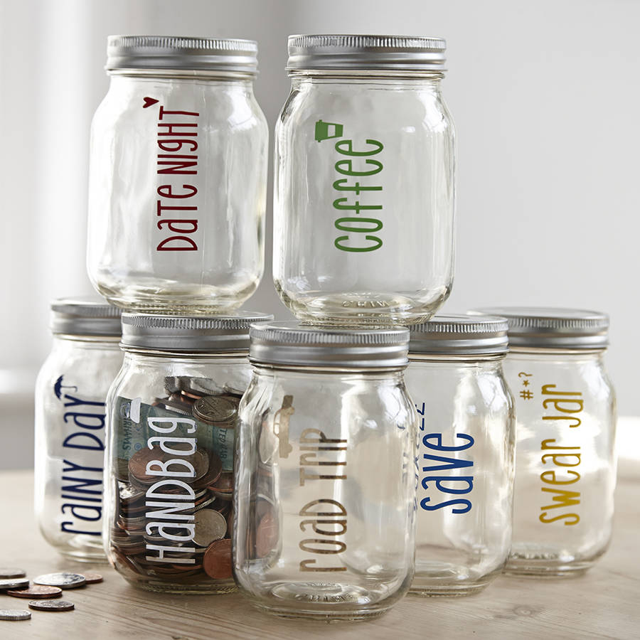 Personalised Savings Jar By Lovestruck Interiors Notonthehighstreet