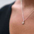mini silver number necklace by hersey silversmiths | notonthehighstreet.com