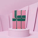 'yes!' Congratulations Card By Aisle Studio | notonthehighstreet.com