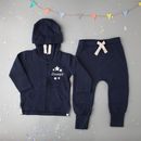 personalised baby tracksuit with hearts or stars by percy and nell ...