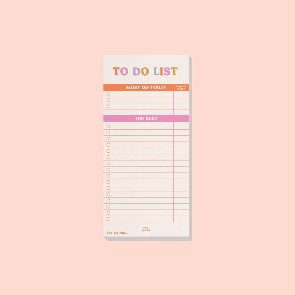 To Do List Pad | You Got This By Once Upon a Tuesday ...