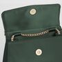 Robin Love Embroidered Green Satin Tote By Fable England