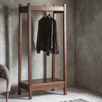 wooden open wardrobe by the forest & co | notonthehighstreet.com