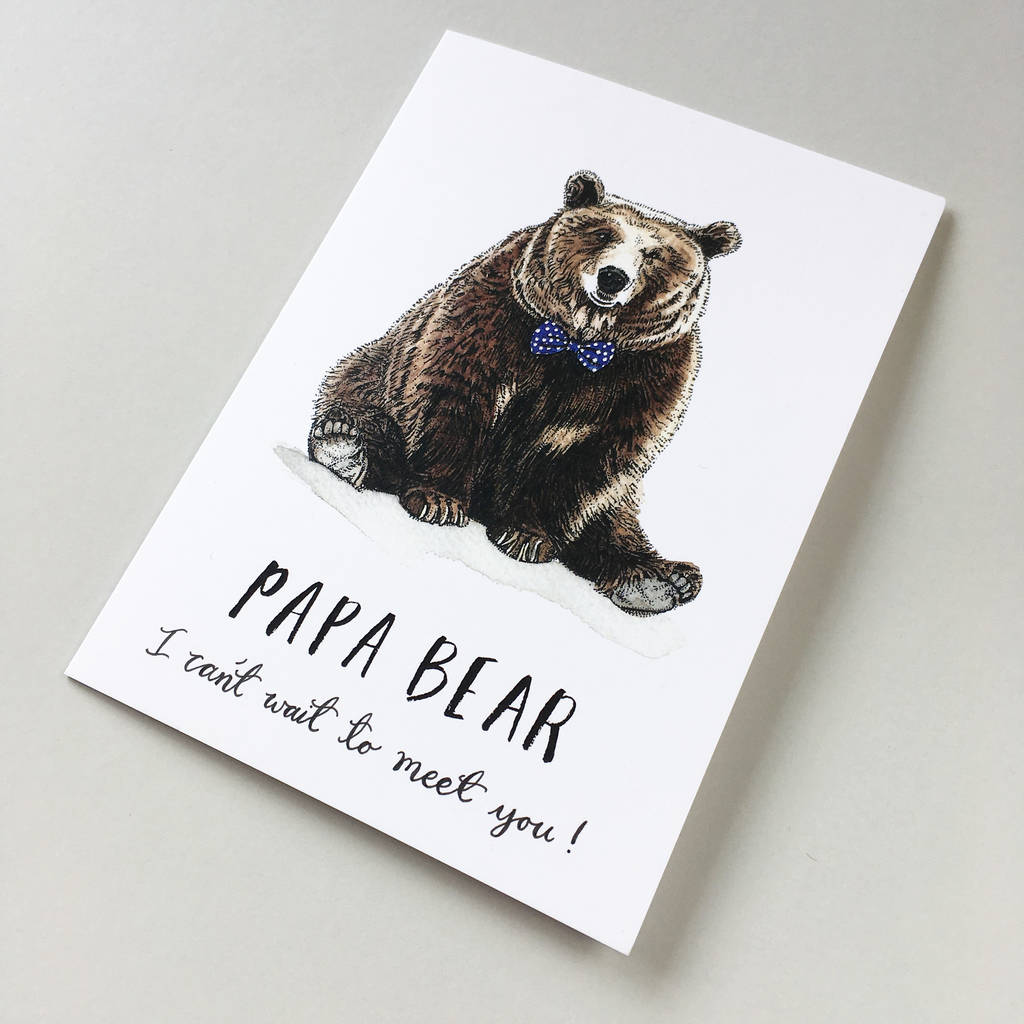papa bear father's day card by amelia illustration | notonthehighstreet.com