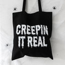 Creepin It Real Halloween Tote Bag By We Love To Create ...