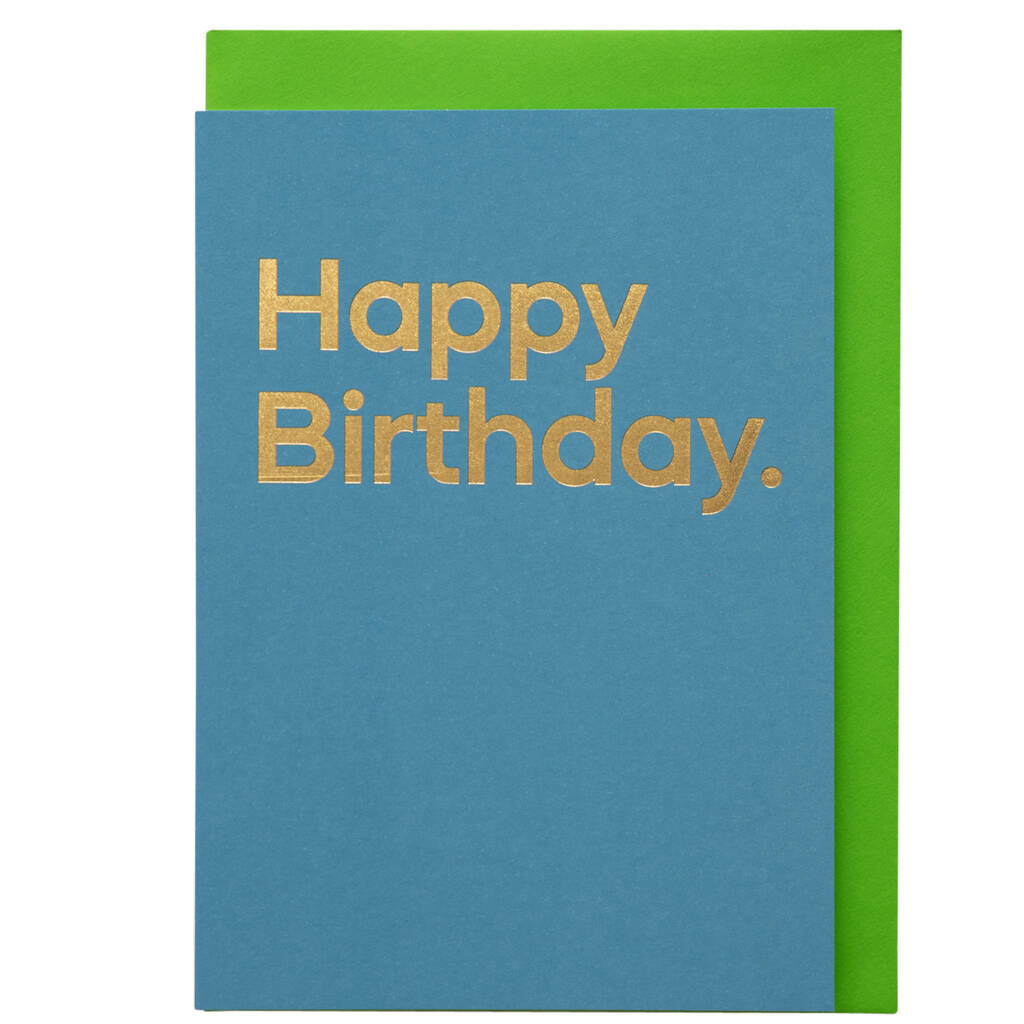 'Happy Birthday' Blue Streamable Song Card By Say it with Songs