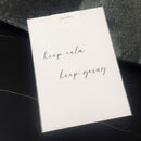 Keep Calm Keep Going Print By Wue | notonthehighstreet.com