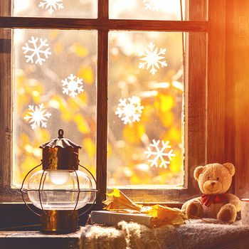 Set Of Mini Snowflake Stickers By Leonora Hammond | notonthehighstreet.com