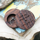 Personalised Walnut Carved Ring Box By Wood Paper Scissors ...