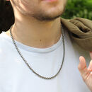 Heavy Sterling Silver Detailed Chain Necklace By Hurleyburley Man ...